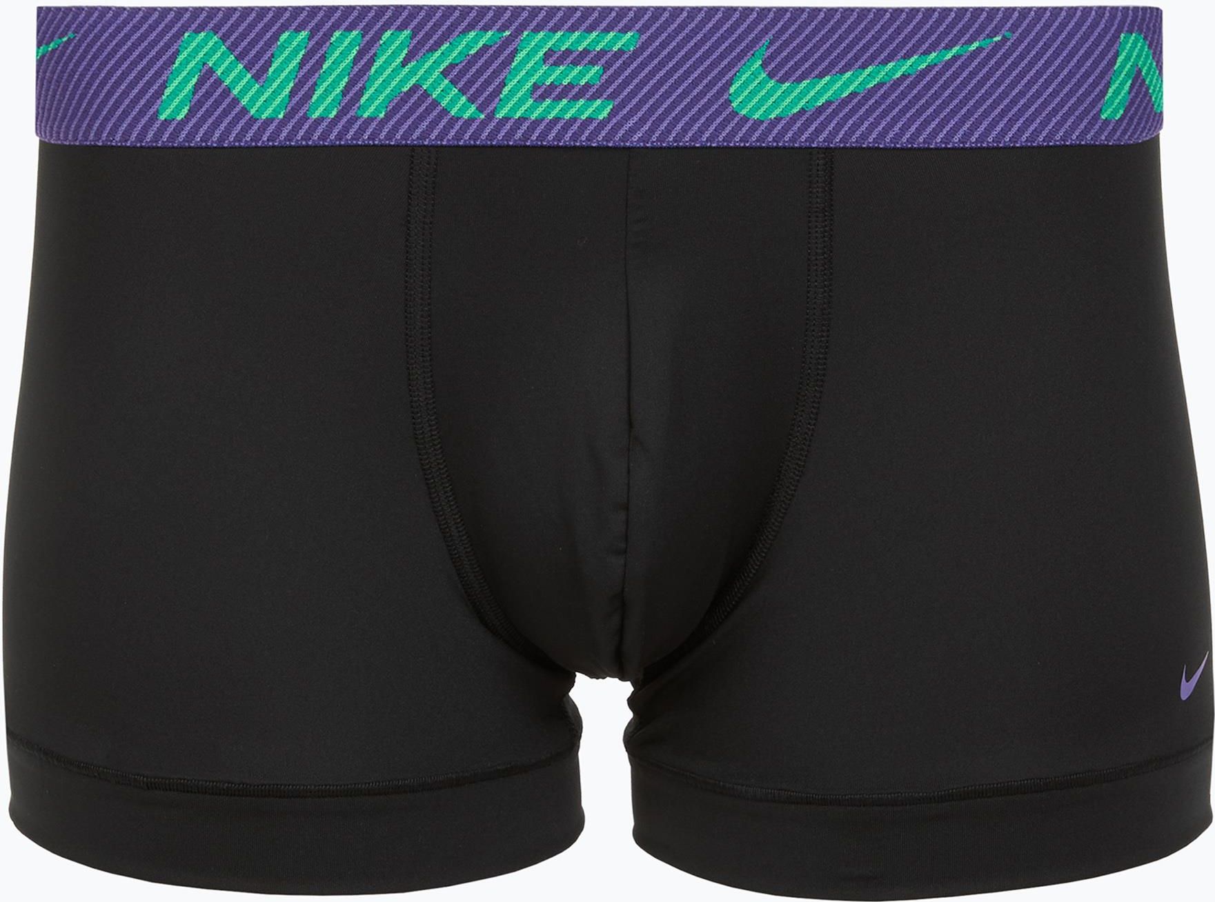 Bokserki męskie Nike Dri-Fit Essential Micro Trunk 3 pary black green ...