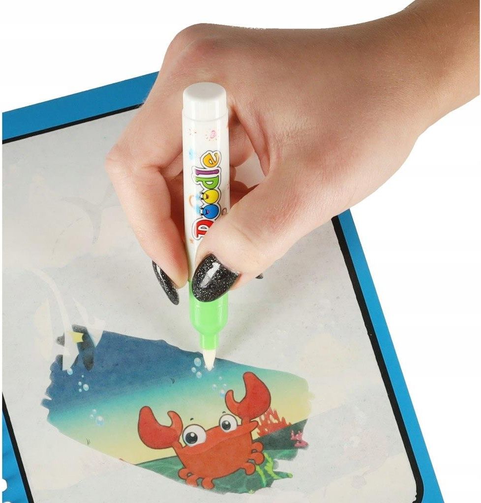 Ikonka Kolorowanka Wodna Dla Dzieci Niebieska Zwierzęta Morskie Z ...