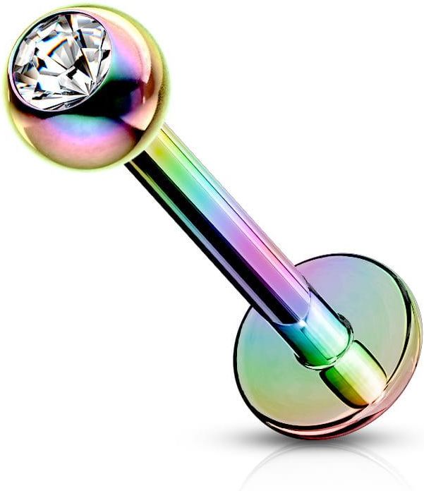 Piercing4U Kolorowy Kolczyk do wargi chrząstki w uchu tragus z ...