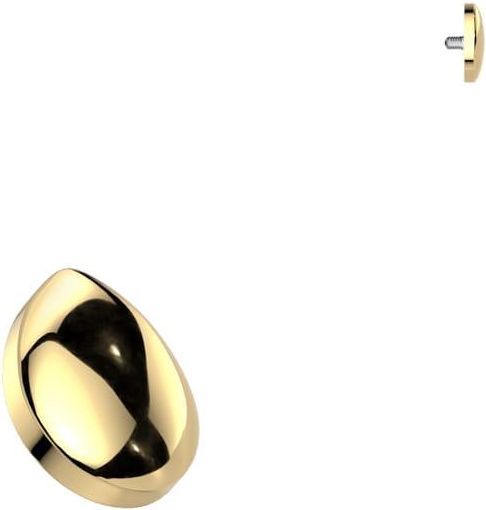 Piercing4U Nakretka Dermal Implant Teardrop 1.2 mm – Tytanowa mi02 ...