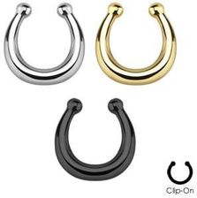 Piercing4U Kolczyk do nosa ozdoba septum nie wymaga przekłucia (sep03 ...
