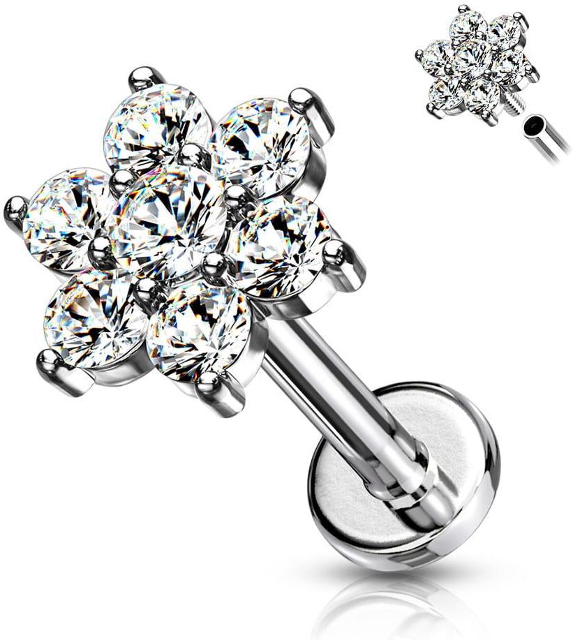 Piercing4U Kolczyk do chrząstki ucha helix wargi Monroe rook conch u124 ...