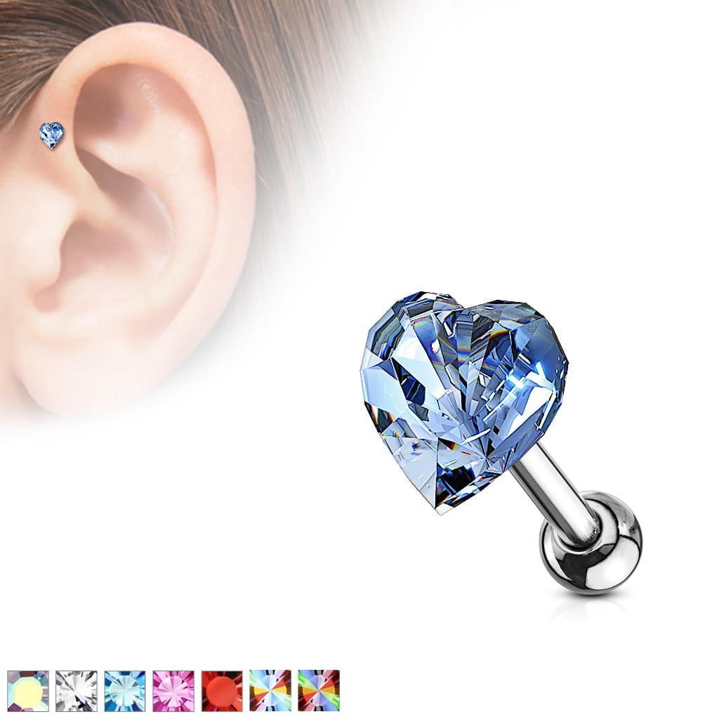 Piercing4U Kolczyki do Uszu płatków chrząstki helix conch serce ...