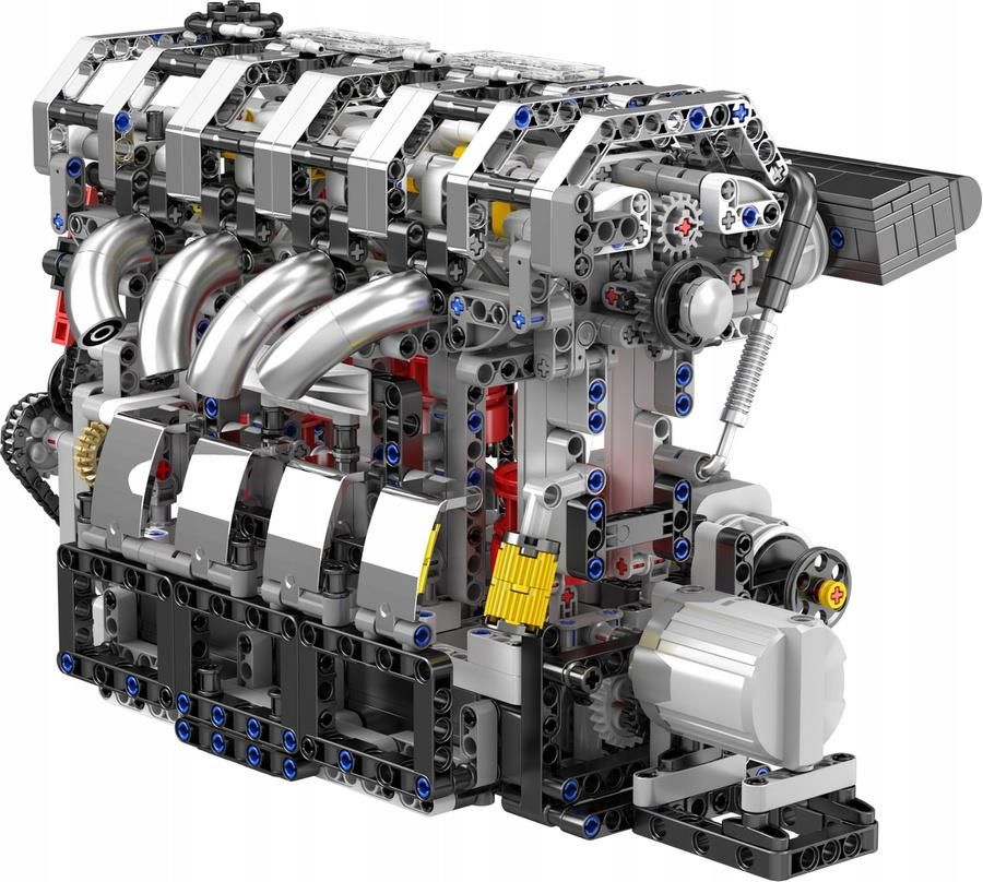 Coil Klocki Konstrukcyjne Zestaw Elementów Technick Silnik Rzędowy 4Cylindry 1897 El. - ceny i ...