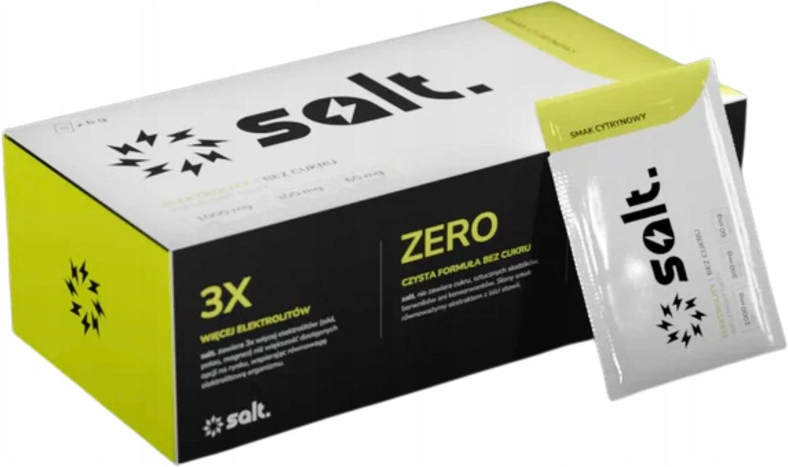 Salt Elektrolity Bez Cukru Magnez Potas Sód Nawodnienie Keto 30sasz ...