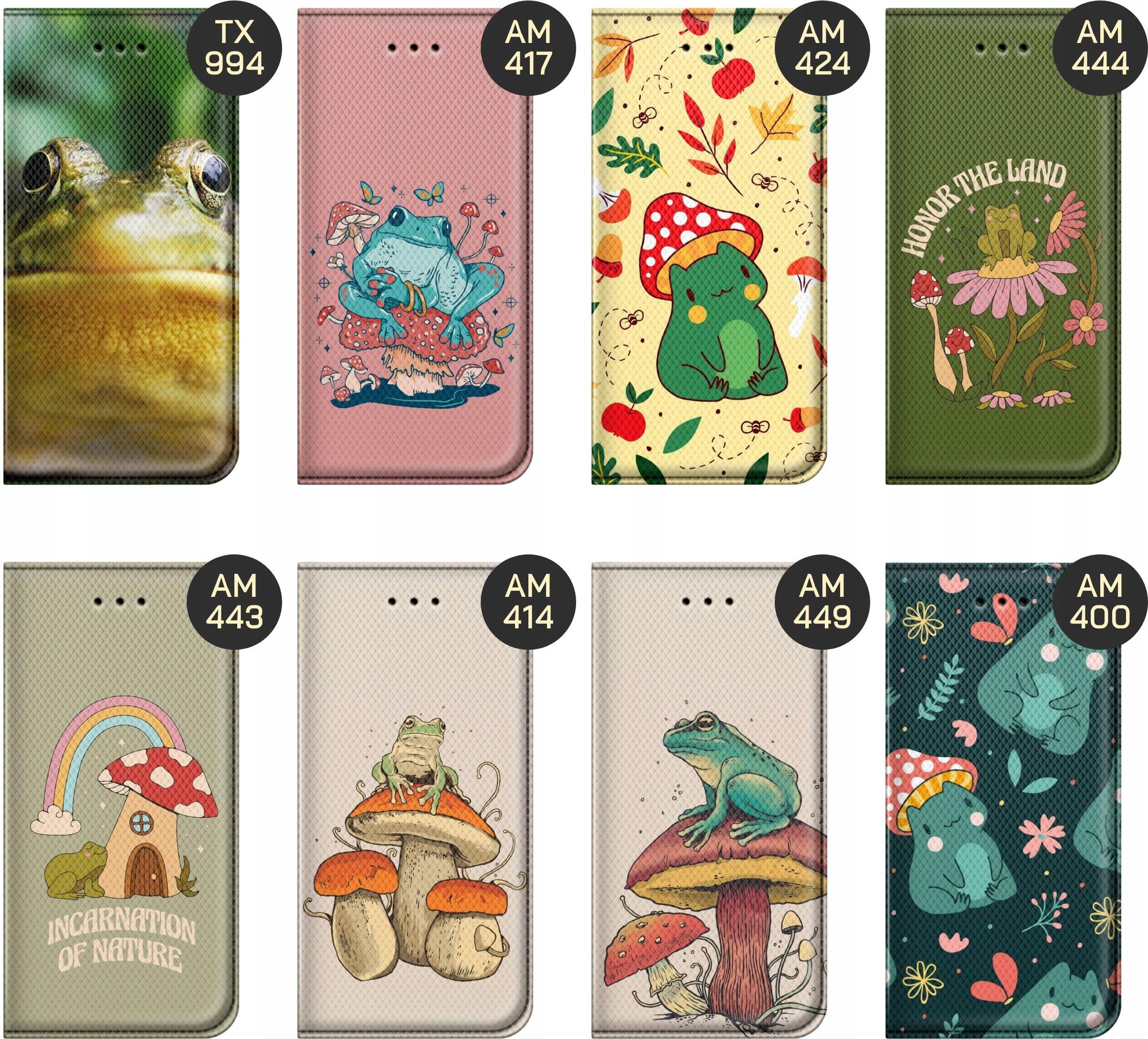 Hello Case Etui Z Klapką Do Oppo Reno 14 5G Żabka Żaba Frog Futerał ...