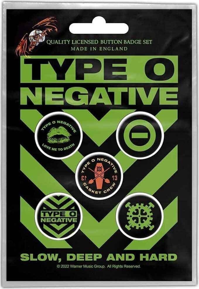 Type O Negative Slow, Deep & Hard Odznaka - - Ceny i opinie - Ceneo.pl