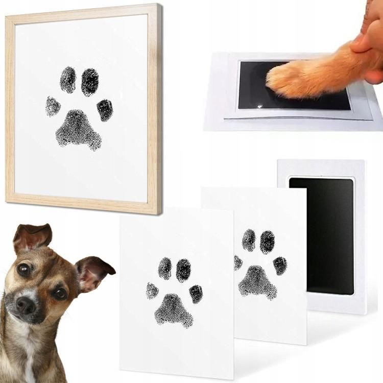 Reverse Zestaw Do Odcisku Łapy Psa Kota Odcisk Farbka Tusz Odciskania ...