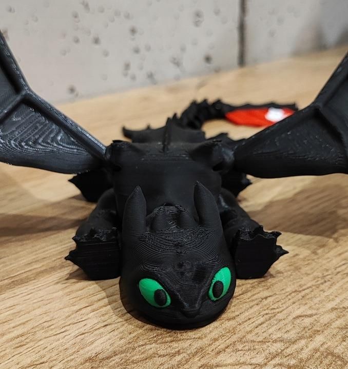 Flexi Szczerbatek Nocna Furia Toothless Jak Wytresować Smoka - Tik Tok ...