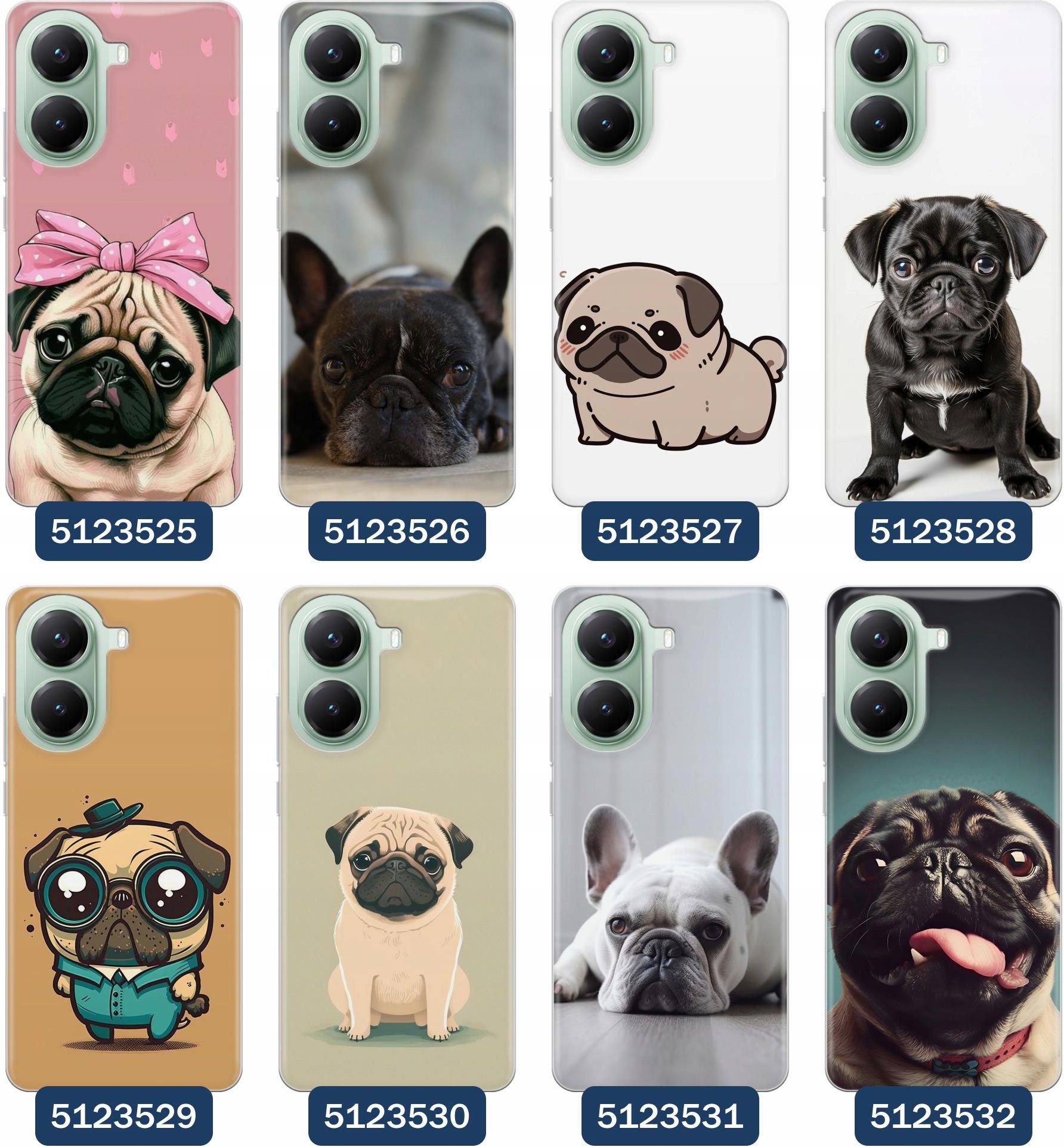 Superetui Etui Do Poco X7 Pro Pies Mops I Buldog Francuski Angielski ...