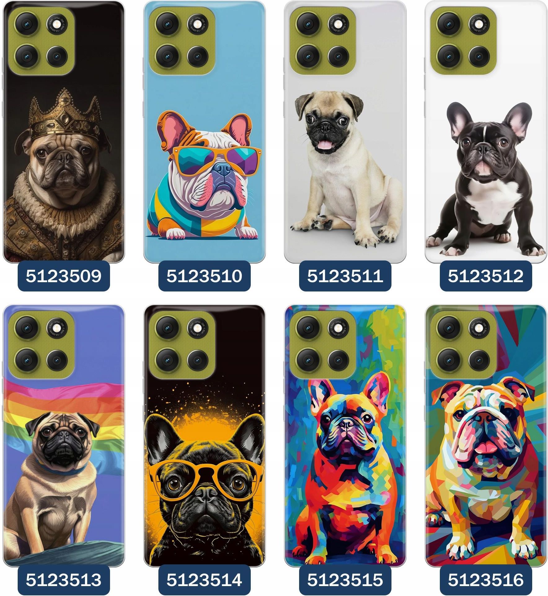 Superetui Etui Do Motorola Moto G86 Pies Mops I Buldog Francuski ...