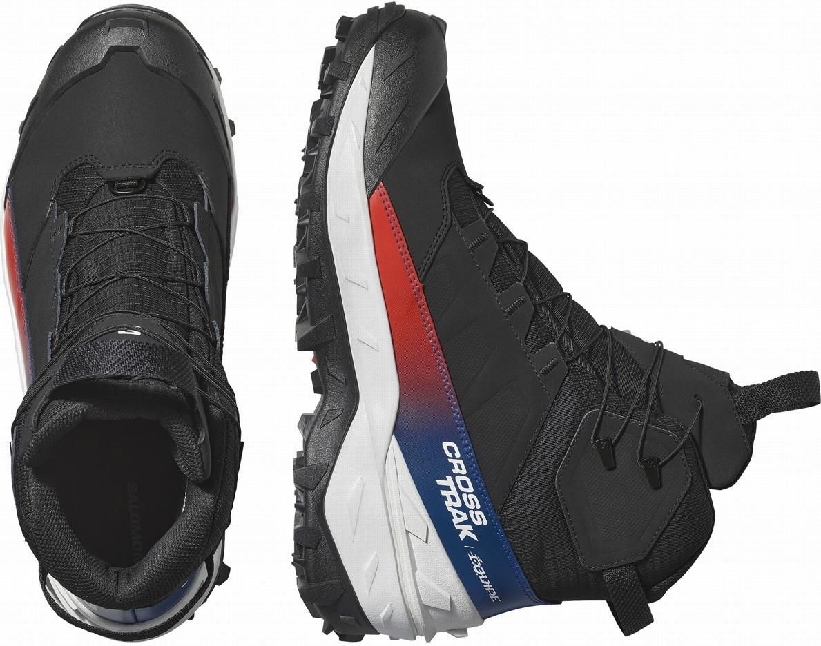 Buty trekkingowe Salomon Crosstrak Powder Waterproof Equipe Czarny ...