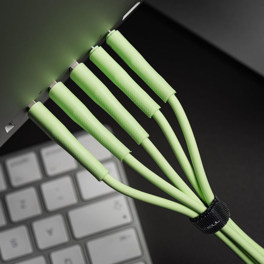 Forcell Kabel Usb A do Usb C F-Energy QC4.0 3A 66W Silicone 1 m zielony ...