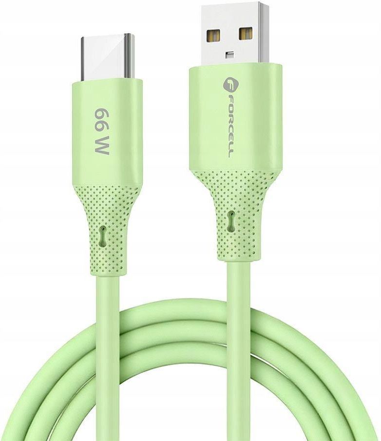 Forcell Kabel Usb A do Usb C F-Energy QC4.0 3A 66W Silicone 1 m zielony ...