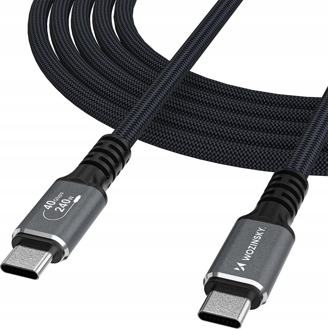 Kabel Typ C Thunderbolt 4 Przewód Usb C Usb C 240W 1m 8K 40Gbps ...
