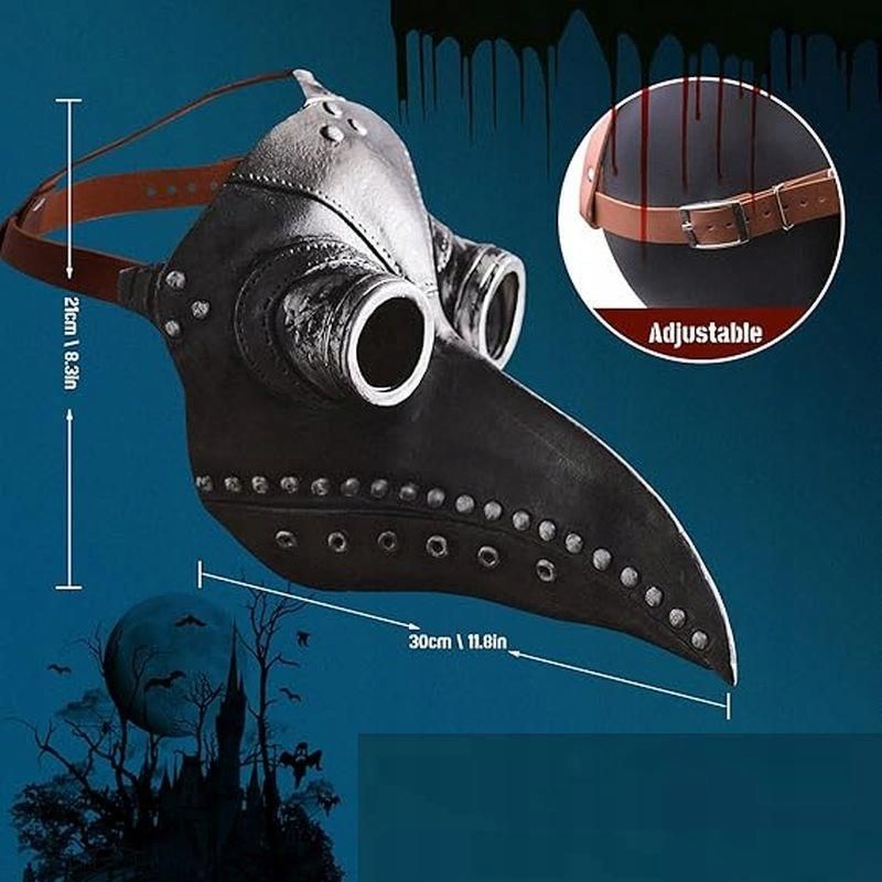 Zestaw Strój Przebranie Doktor Plagi Dżuma Peleryna Maska Halloween ...