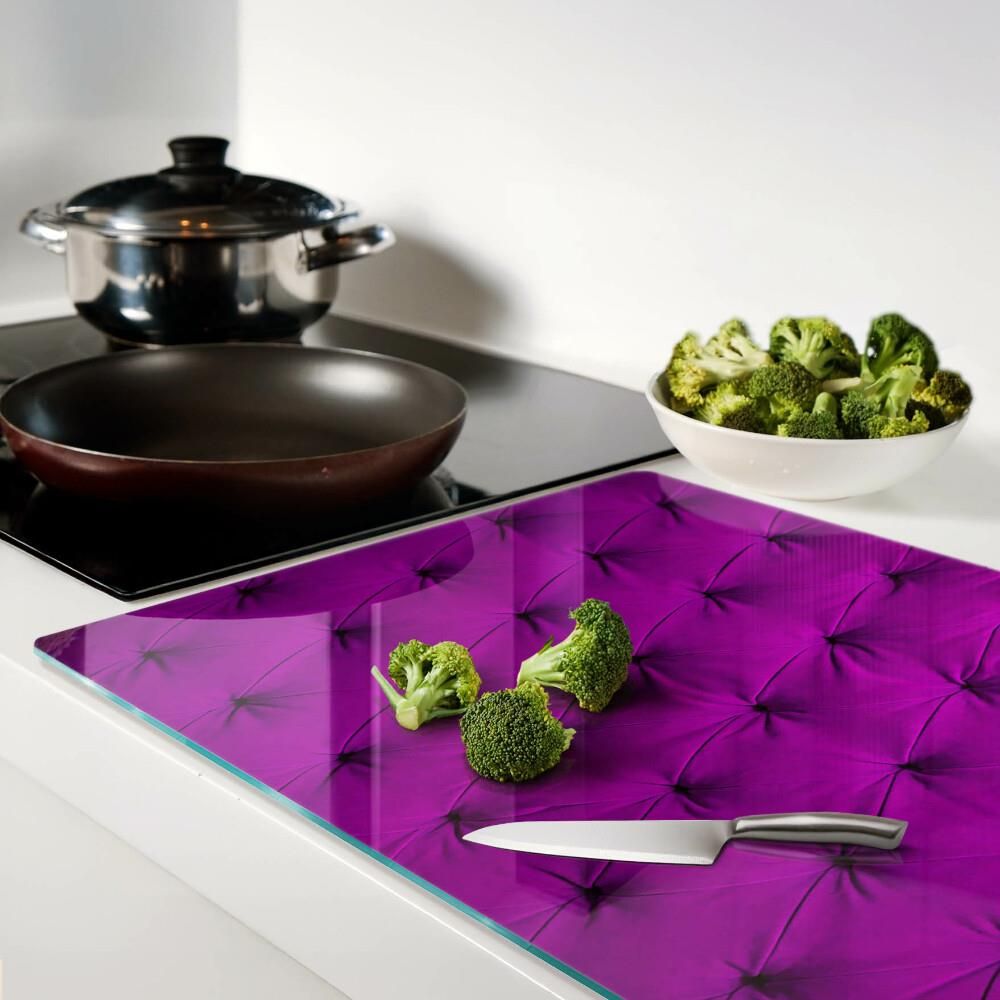 Piga Szklana Deska Kuchenna Fioletowe Pikowanie 80x52cm ...