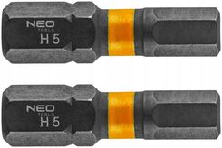Neo Tools Bity Udarowe Hex5X25Mm 2Szt. - Opinie i ceny na Ceneo.pl