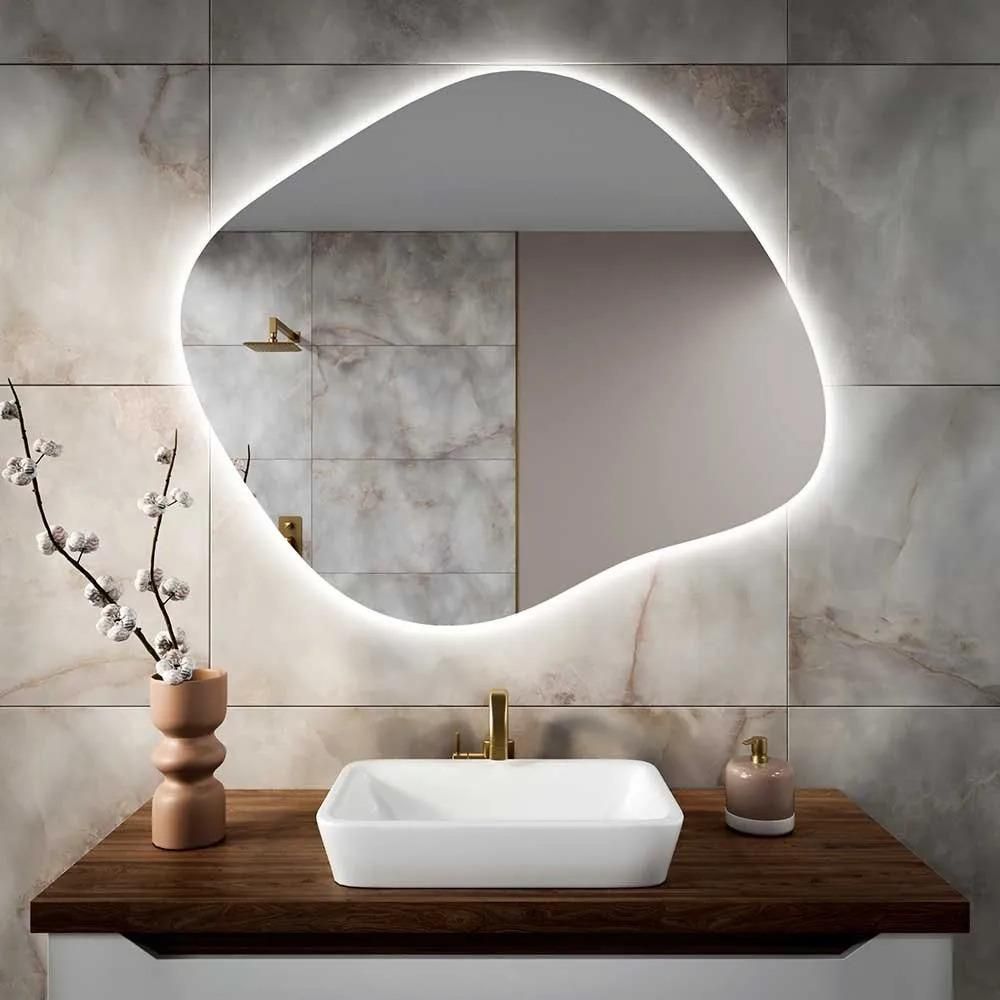Smartwoods Lustro Nieregularne Bez Ramy Stain Iii 100x86cm Ciepła ...