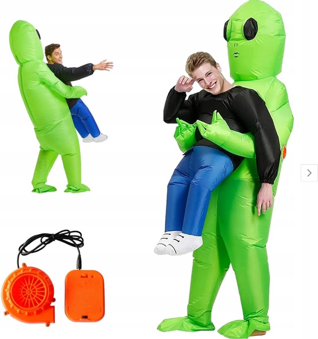 Strój Dmuchany Kosmita Alien Przebranie Halloween 120-190 CM ...