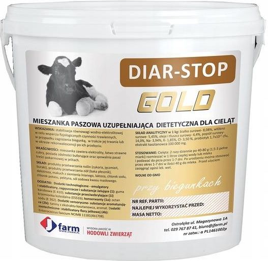 Jhj Diar-Stop Gold 1kg Na Biegunkę U Cieląt I Prosiąt + Probiotyk Jfarm ...