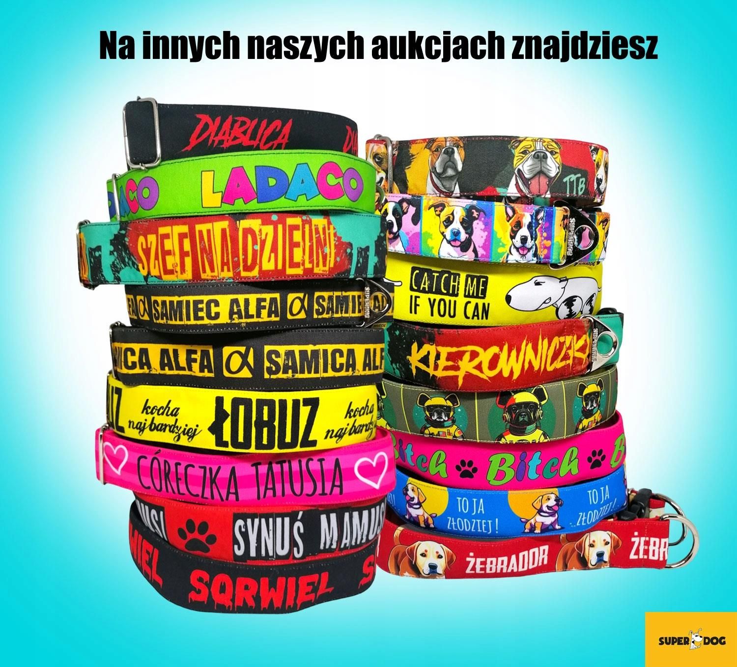 Obroża Ex Dla Psa Kolorowa Wodoodporna 3 Xl Superdog Amstaff Bokser ...