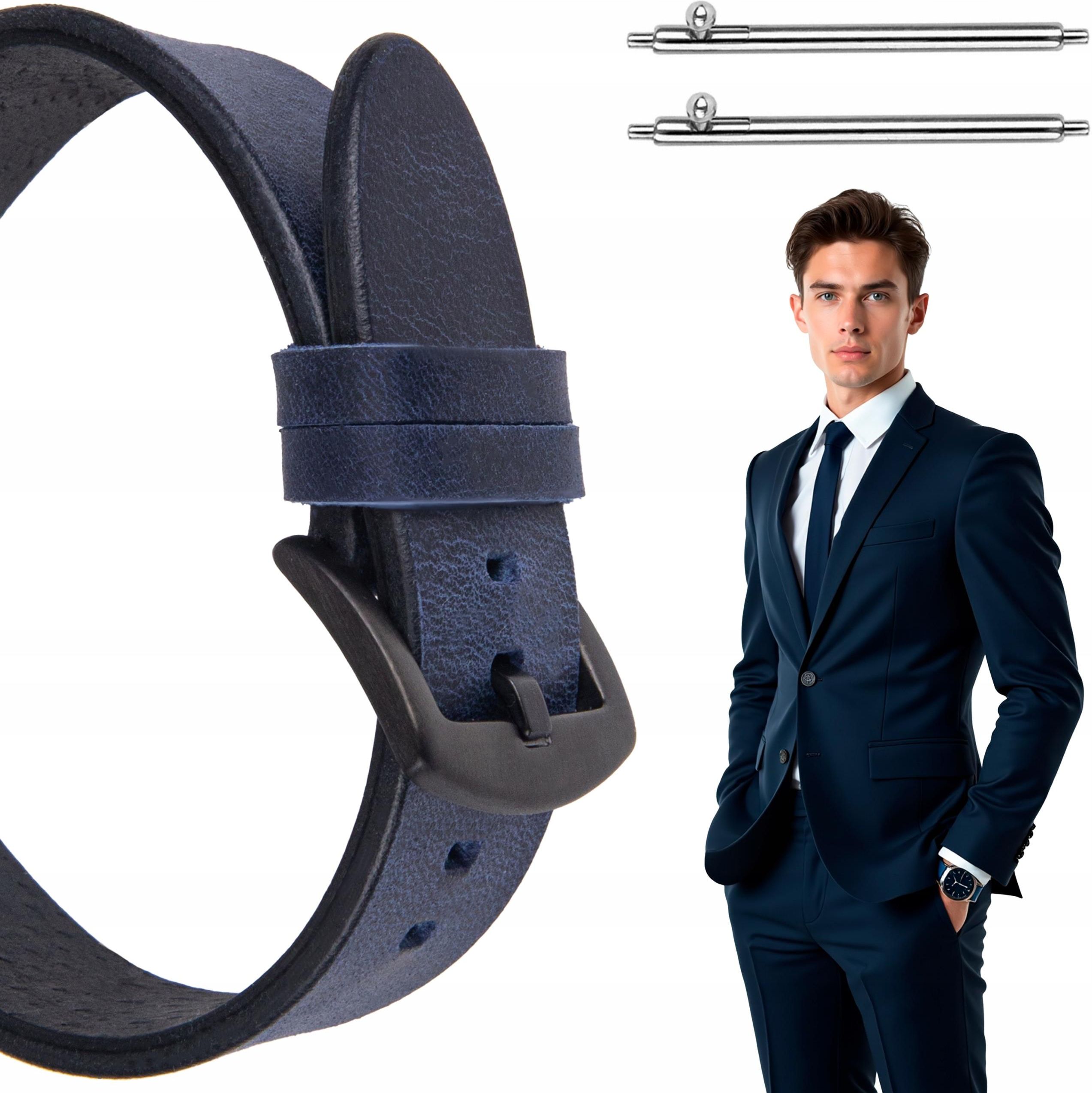 Pasek skórzany do zegarka 20mm, Uniwersalny, Rozmiar XL - Ceny i opinie ...