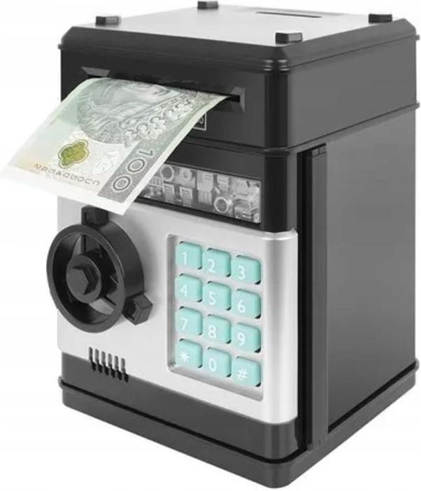 Pako Sejf Skarbonka Bankomat Dla Dzieci Na Kod Pin Szyfr Monety ...