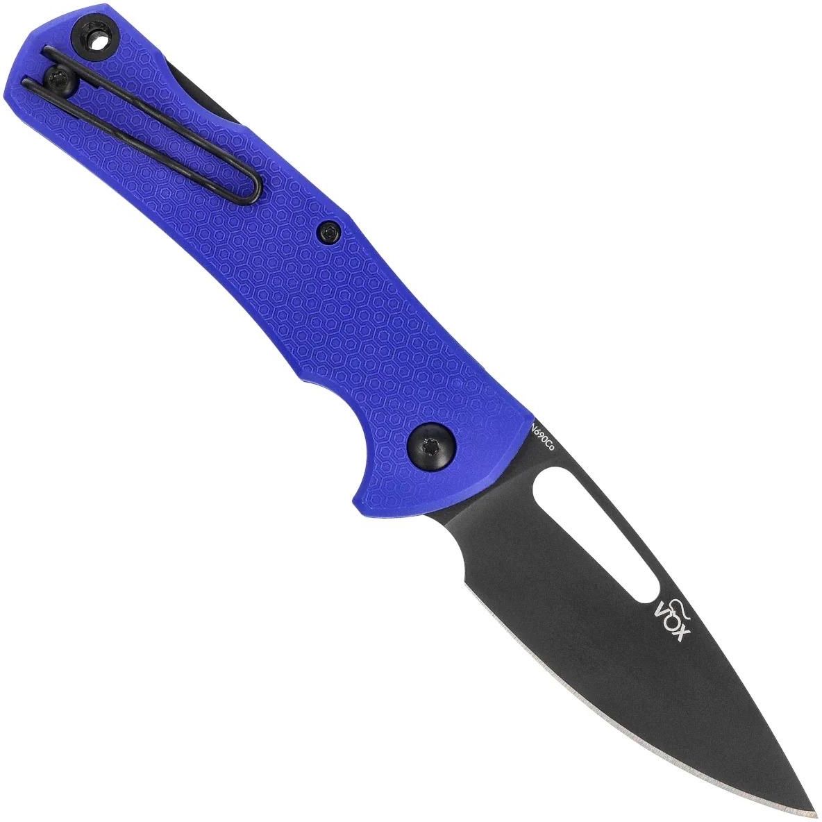 Mkm Maniago Knife Makers Nóż Składany Mkm Lov Blue Frn Black Top Shield N690 By Jesper Voxnæs Mk ...