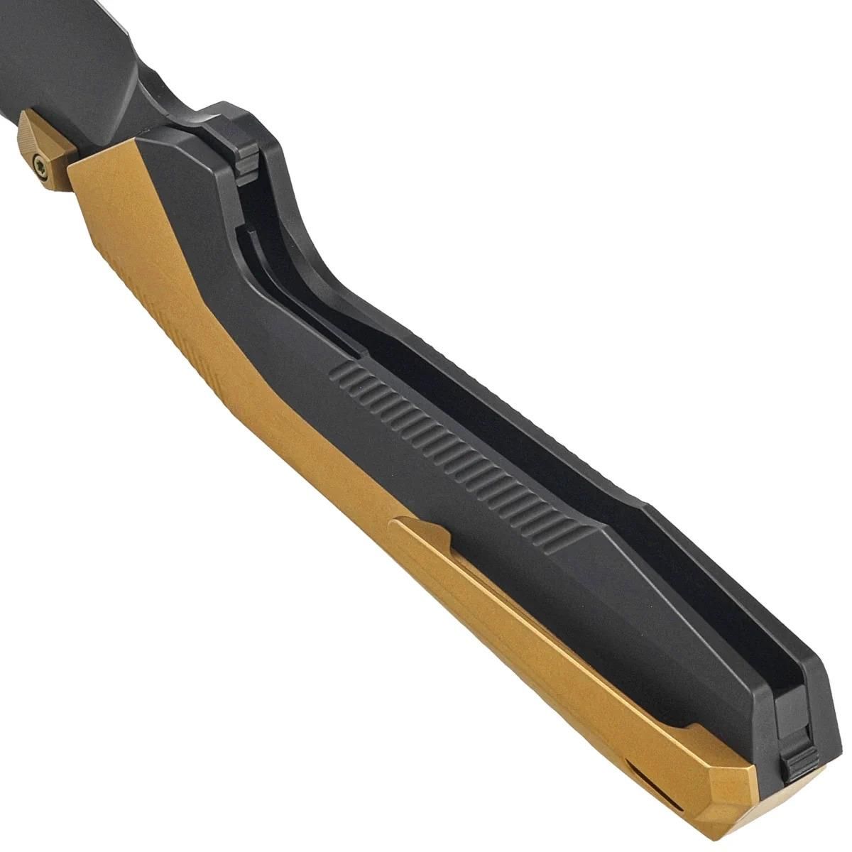 Remette Knife Nóż Składany Remette Rt-Wk1-G Golden Black Dlc Titanium ...