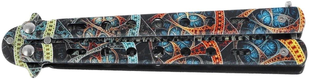 Decor Habitat Nóż Składany Motylek Third Balisong K3101 3D Poker Skull ...