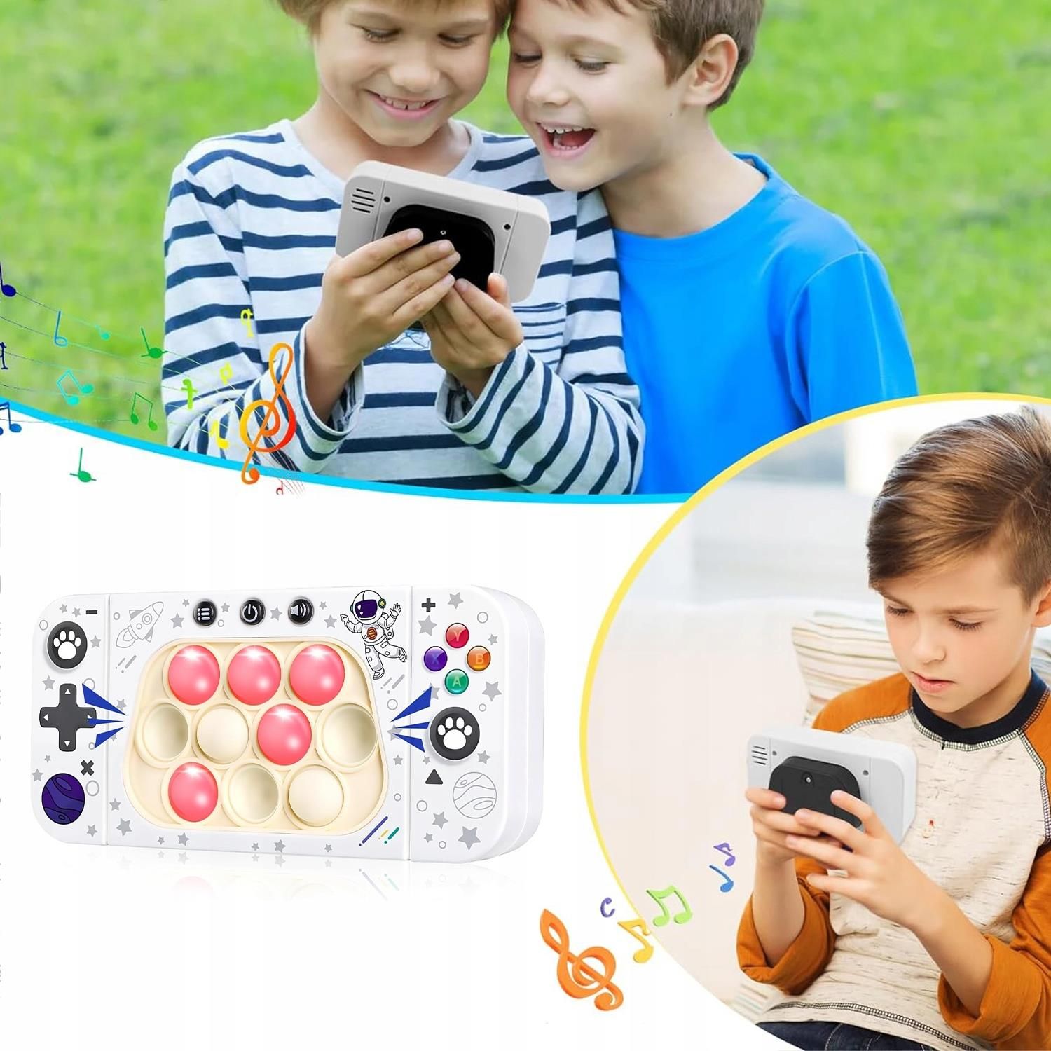 Bedee Gra Zręcznościowa Antystresowa Pop It Popit Elektryczna Konsola ...