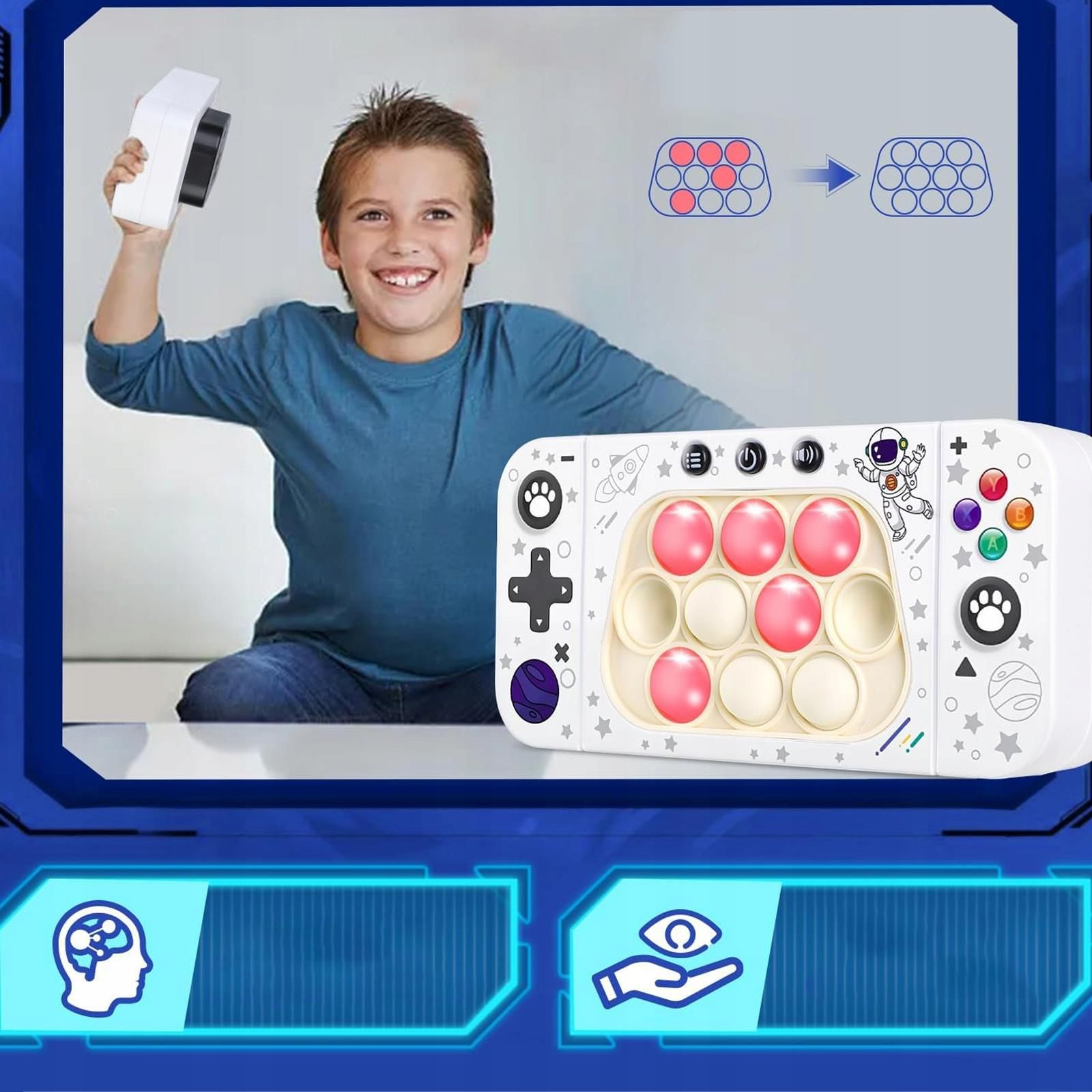 Bedee Gra Zręcznościowa Antystresowa Pop It Popit Elektryczna Konsola ...