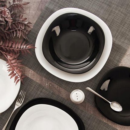 Talerz Obiadowy Płytki Płaski Duży Klasyczny Biały Luna 26,5 cm ...