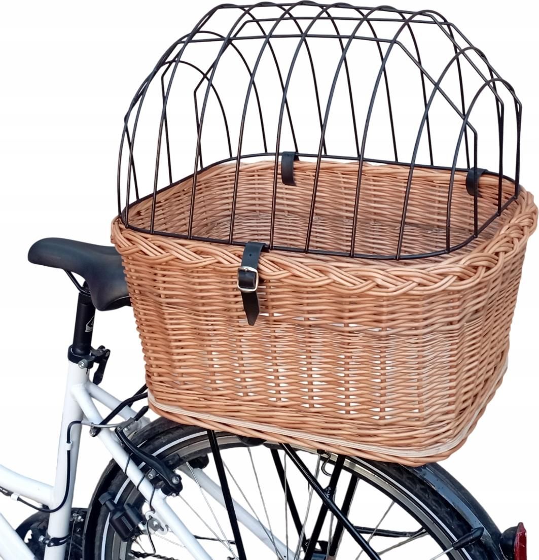 Wiklinowe-Kosze Duży Kosz Wiklinowy Koszyk Na Rower Bagażnik Dla Psa ...