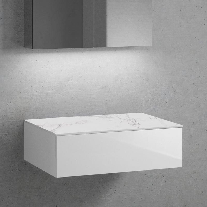 Neoro N50 Szafka Szer. 80Cm Z 1 Szufladą (BN0412WH+BN0402C1) - Opinie i ...