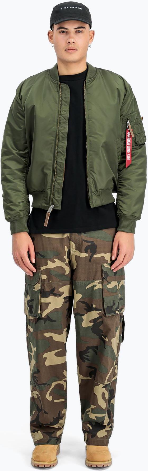 Kurtka męska Alpha Industries MA-1 VF 59 Vintage Fit Bomber dark green ...