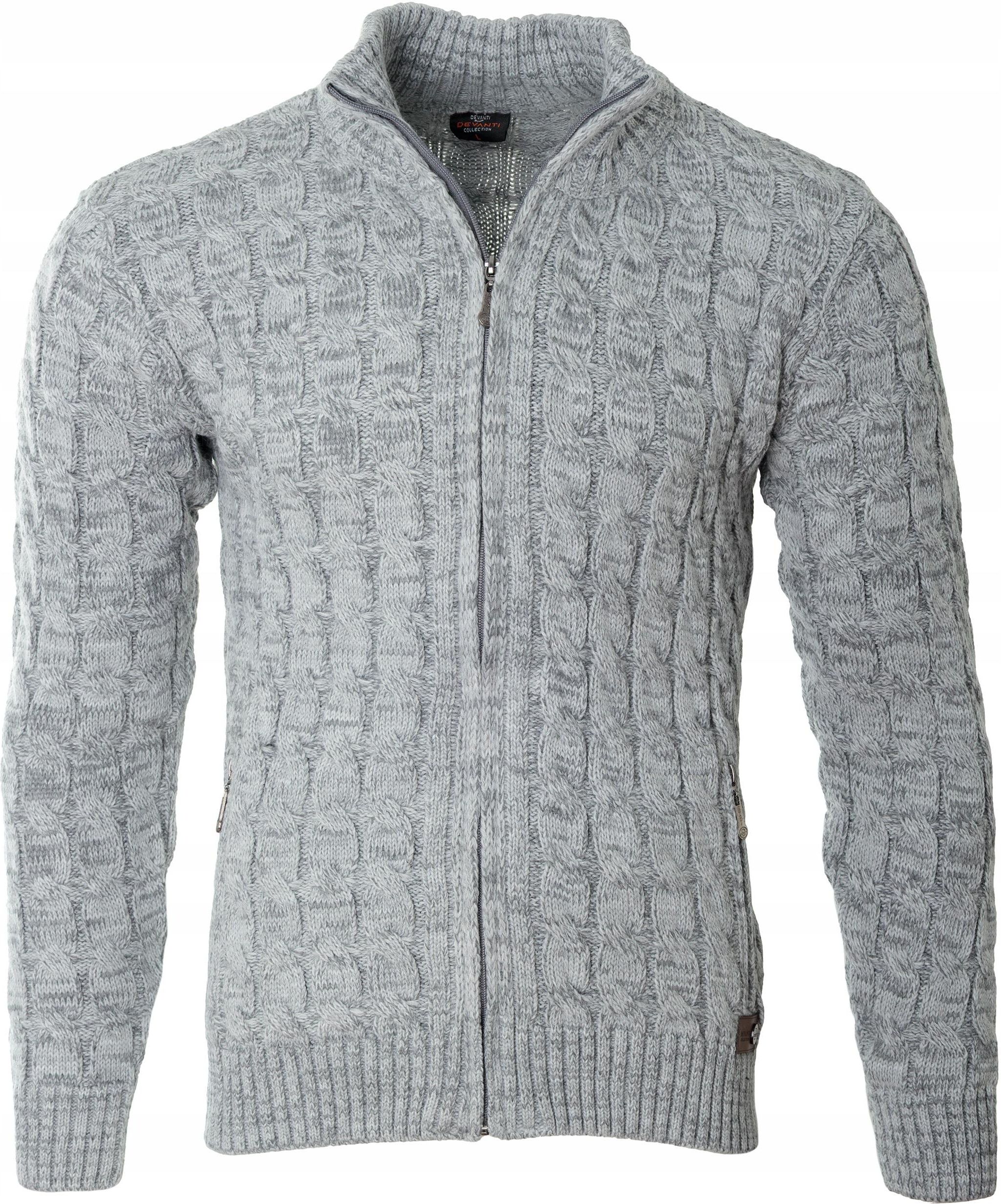 Sweter Męski Rozpinany Bluza Na Zamek Klasyczny Turecki Wełniany Ciepły ...