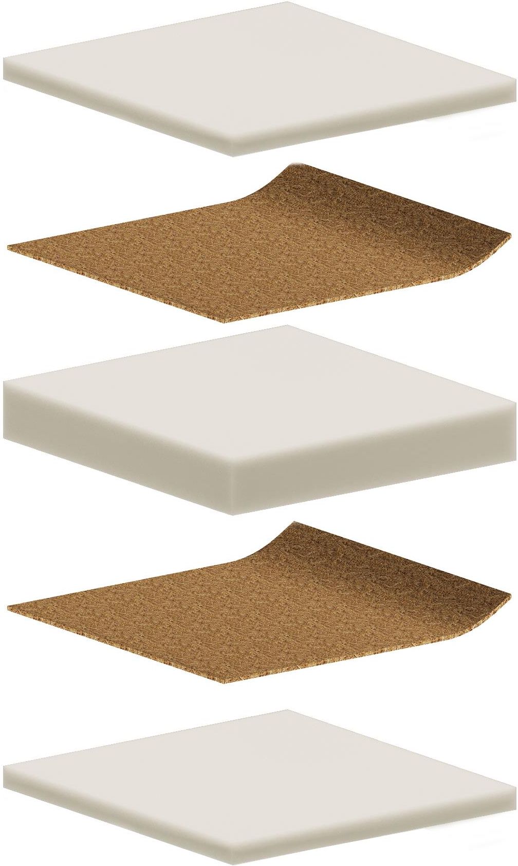 Materac Asen Materac kokosowo-piankowy 120x200cm – Dwie Powierzchnie ...