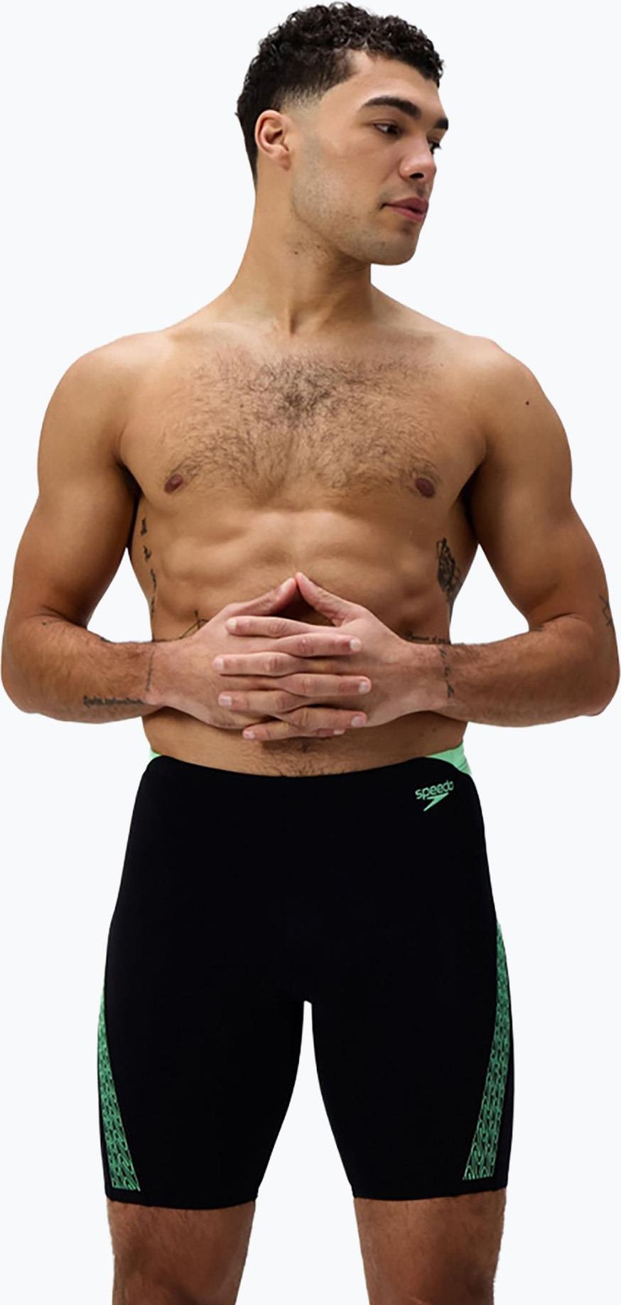 Speedo Jammery Pływackie Męskie Hyper Boom Splice Black/Alfalfa Green ...