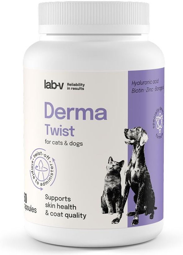 Lab-V Derma Twist Wsparcie Skóry Sierści I Bariery Ochronnej Dla Psów I ...