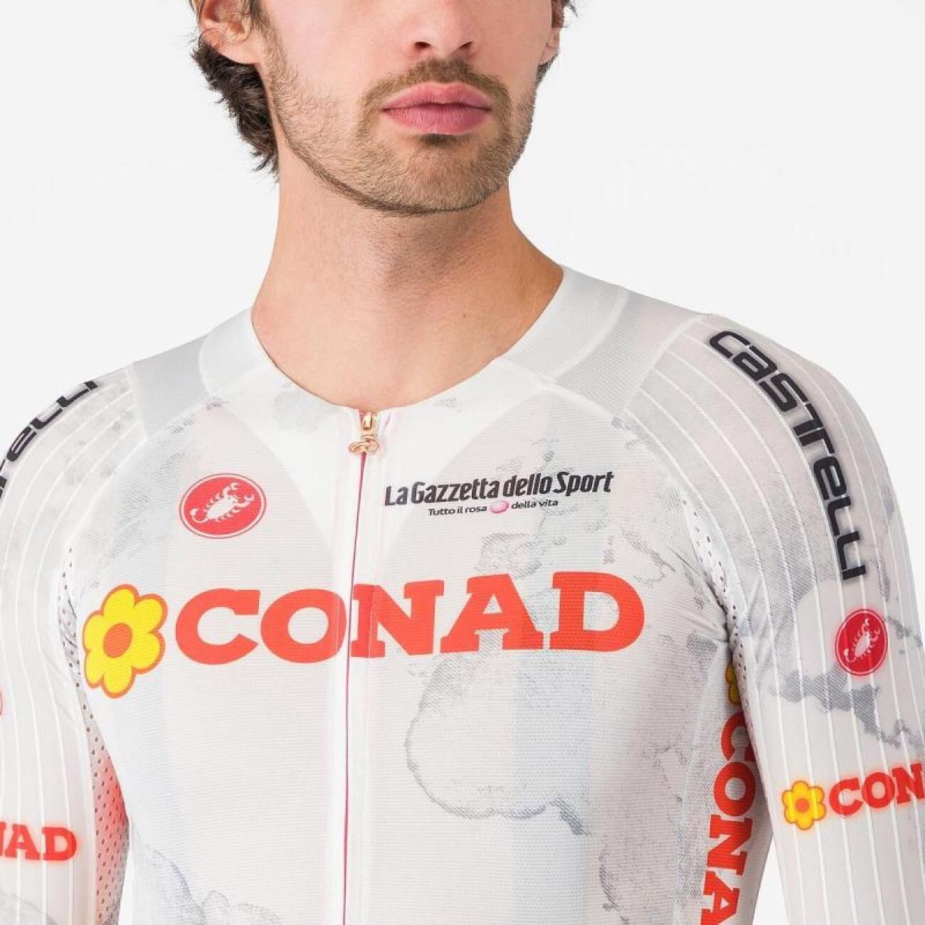 Castelli Koszulka Kolarska Z Krótkim Rękawem - Giro 108 Race 8S Biały S ...