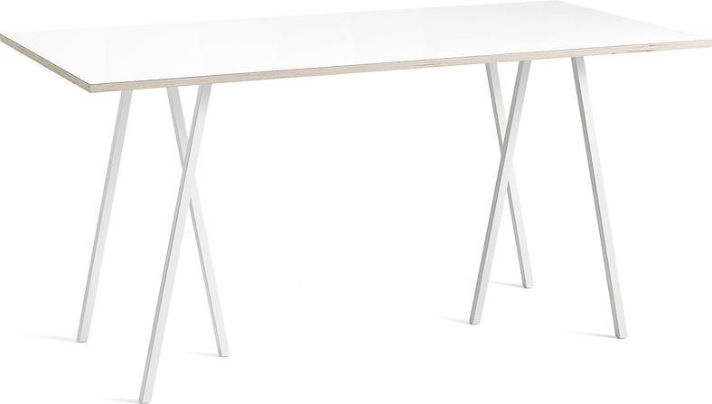 Hay Stół Loop Stand Wysoki 200cm Wzmocniony Blat Biały Laminat Nogi ...