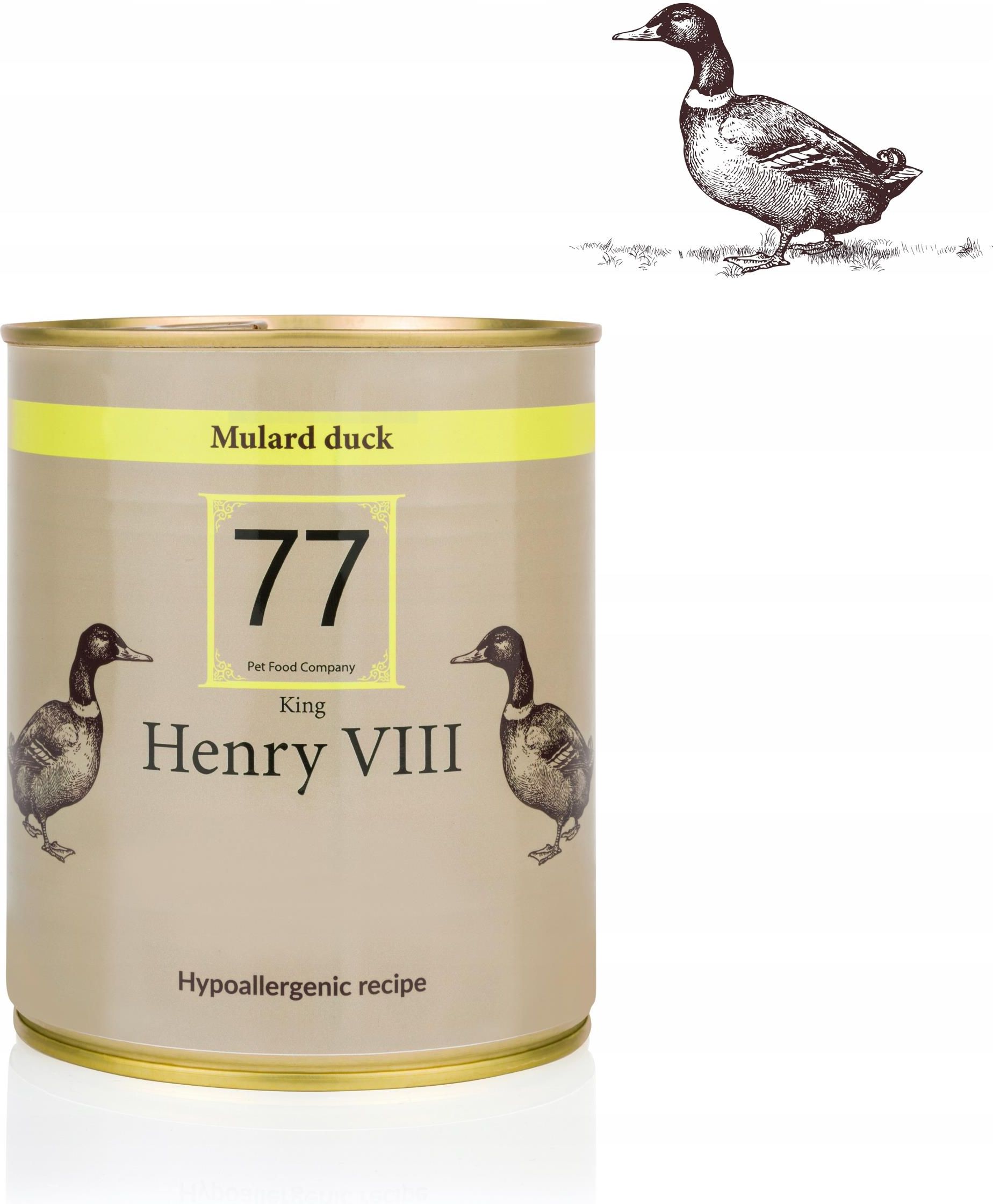 Karma 77 Pet Food Henry Viii Z Kaczką Zestaw 6X800G - Ceny i opinie ...