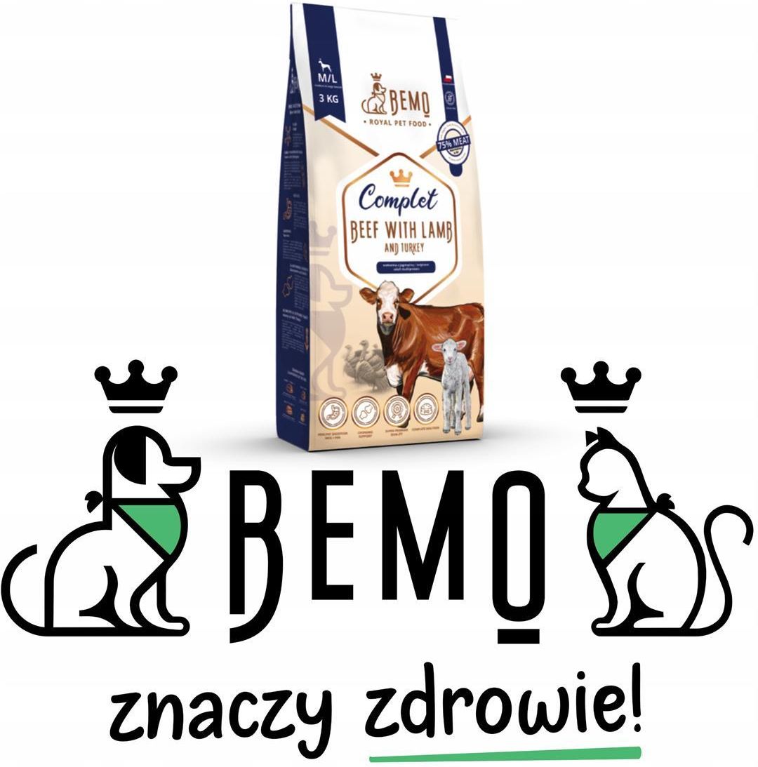Karma Bemo Complet Karma Sucha Dla Psa Z Wołowiną Indykiem I Jagnięciną ...