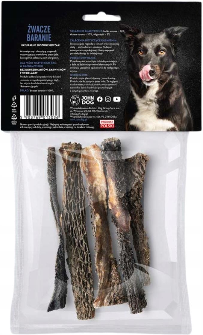 Karma John Dog Gryzaki Naturalne Żwacze Baranie 100G - Ceny i opinie ...