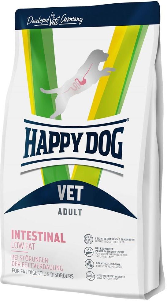 Karma Happy Dog Vet Diät Intestinal Low Fat Trzustka 1Kg - Ceny i ...