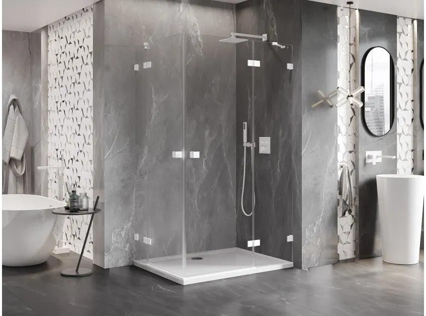 Kabina prysznicowa Mexen Lunar Duo 120x100 Biała 834-120P-100L-20-00 - Opinie i ceny na Ceneo.pl