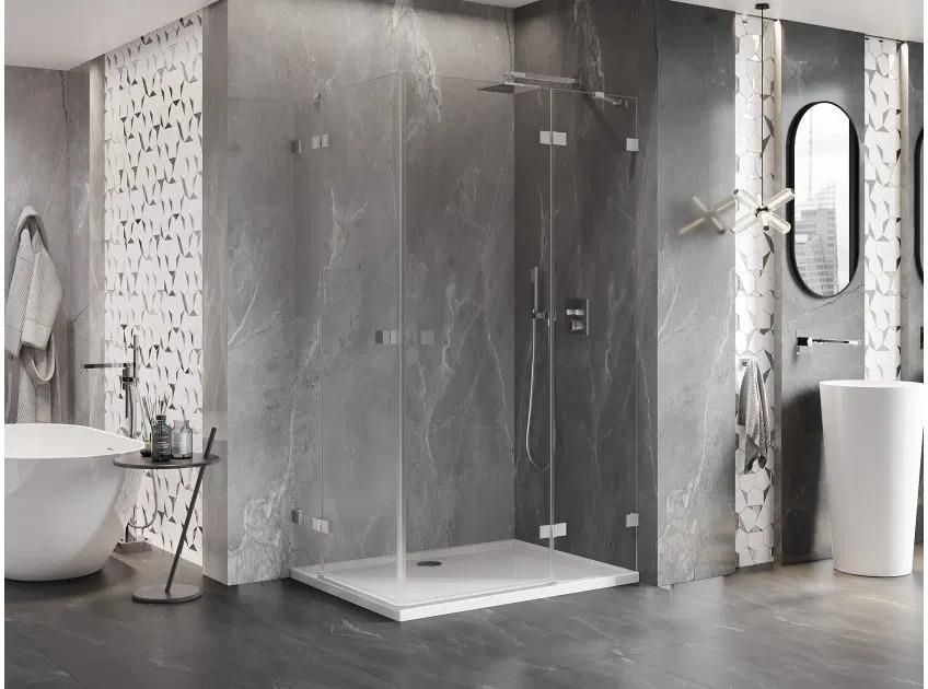 Kabina prysznicowa Mexen Lunar Duo 115x110 Nikiel Szczotkowany 834-115P-110L-97-00 - Opinie i ...