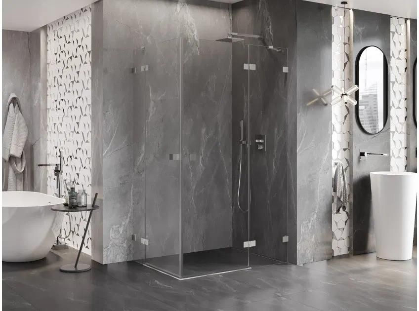 Kabina prysznicowa Mexen Lunar Duo 115x110 Nikiel Szczotkowany 834-115P-110L-97-00 - Opinie i ...